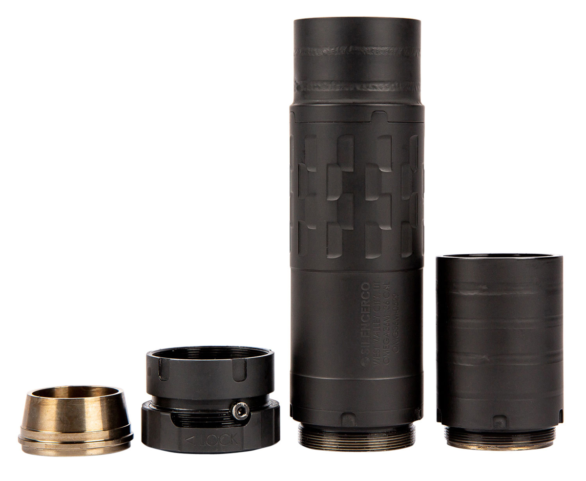 SilencerCo Omega 36M Modular Rifle Suppressor, SU4735, silencer, can ...