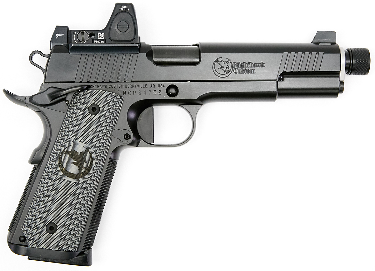 Nighthawk Custom 1911 Shadowhawk Government 45 ACP Pistol with Trijicon ...