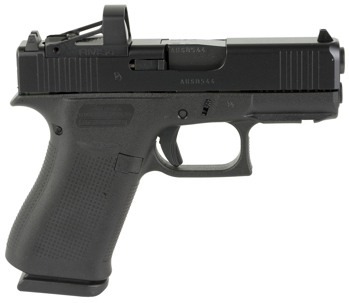 Glock 43X MOS 9mm Pistol with Shield RMSc Optic, UX4350201FRMOSC