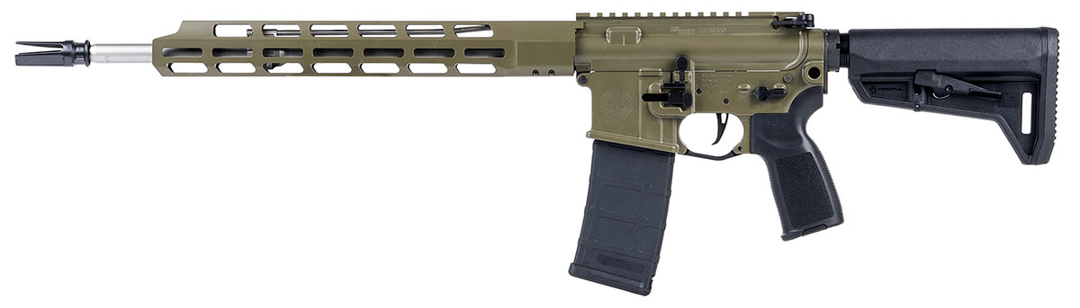 Sig Sauer M400 Tread V2 AR-15 5.56 Rifle with Moss Green Cerakote ...