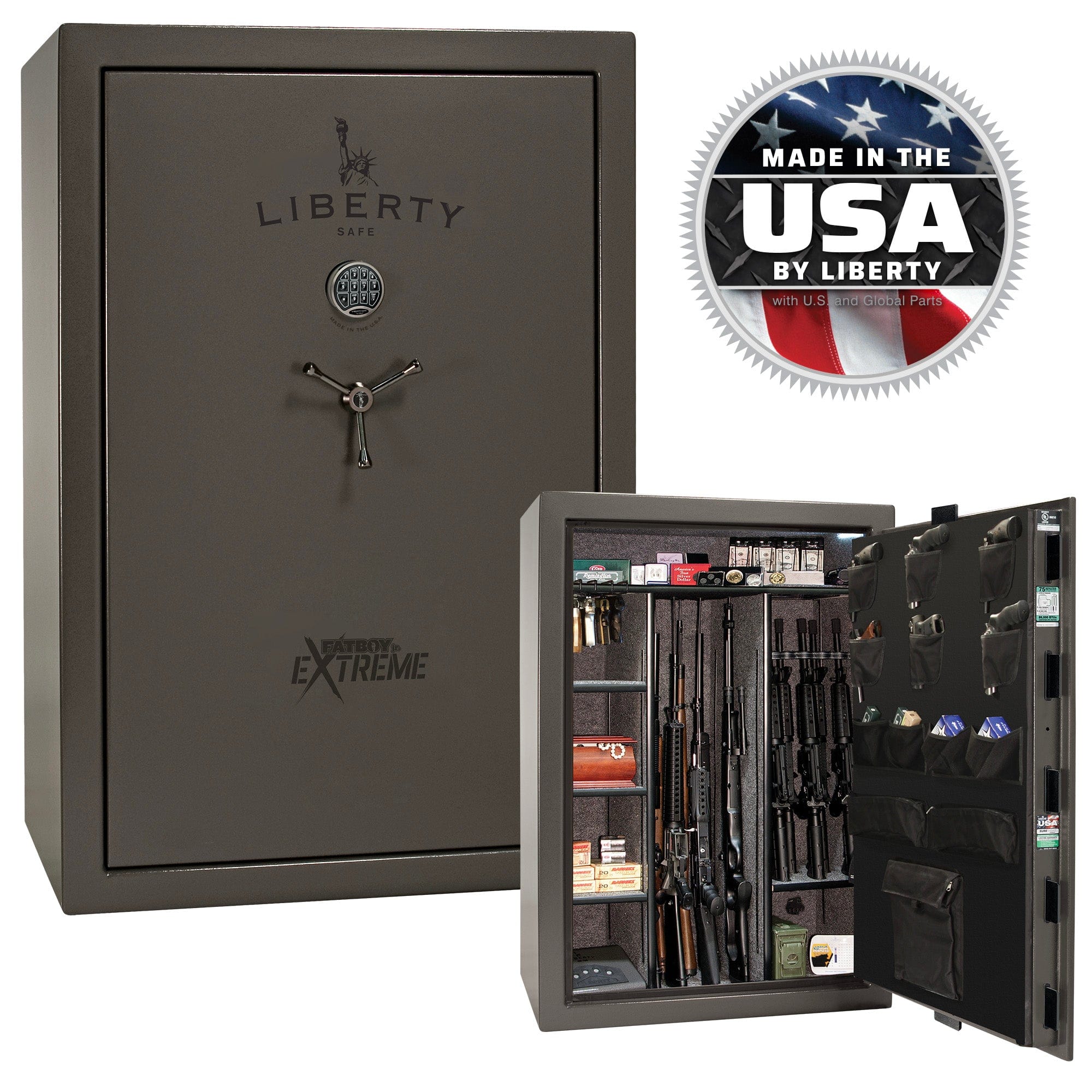 Liberty Safe Fatboy Jr. Xtreme Textured Black with Black Chrome ...