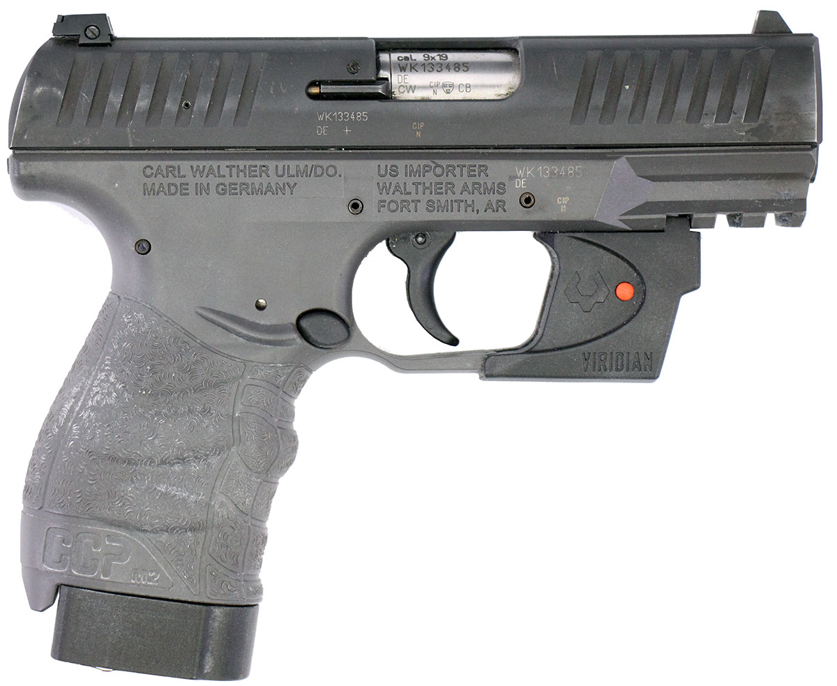 Walther CCP M2 9mm Pistol - Used in Good Condition with Box Viridian Laser