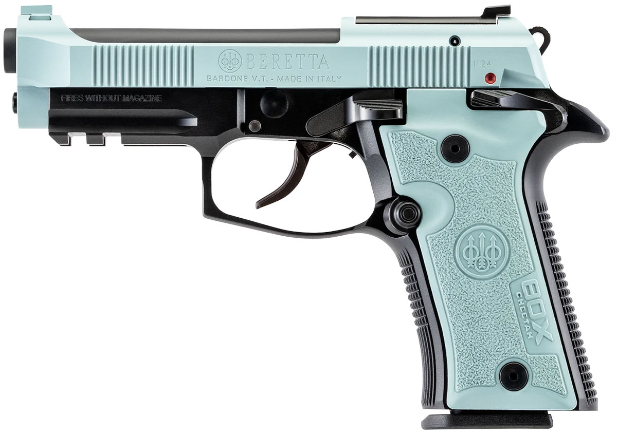 Beretta 80X Cheetah Blue 380 ACP Pistol with Red Dot Optic Cut Slide ...