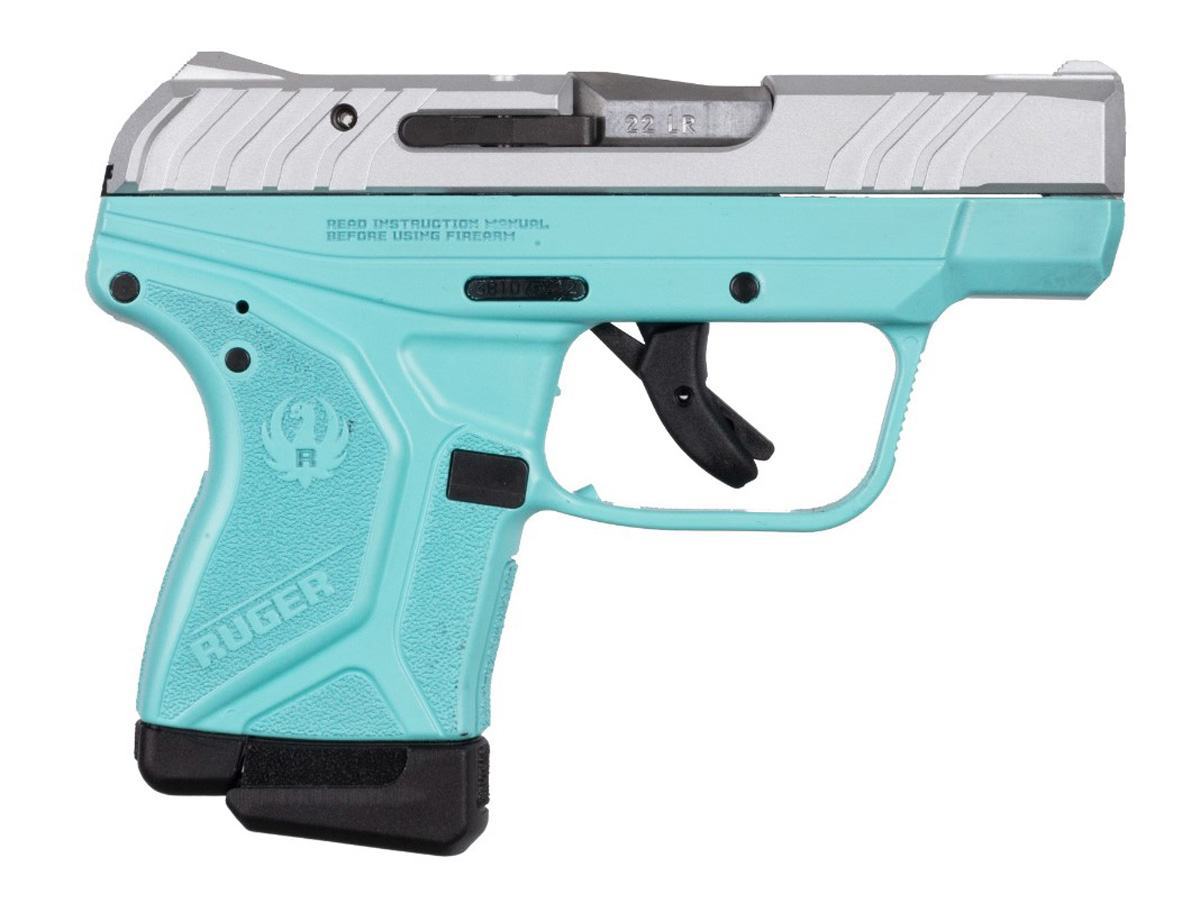 Ruger LCP II Lite Rack 22LR Pistol with Turquoise Finish, 13726