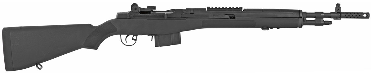 Springfield Armory M1A 308 Scout Squad Rifle with 18" Barrel and Black ...