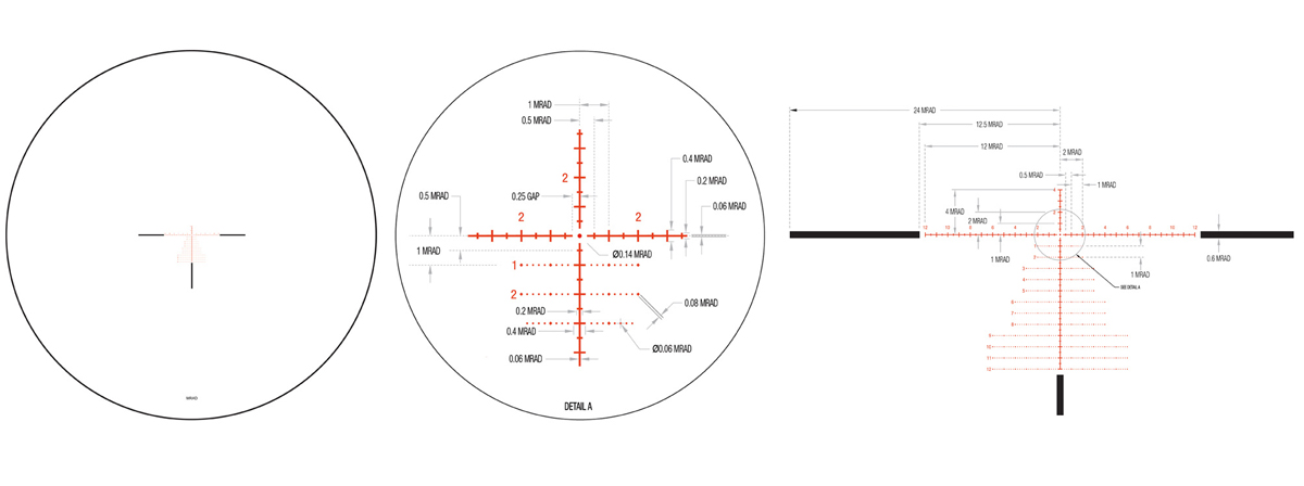 Trijicon Credo 2-10x36 Scope FFP Illuminated MRAD Precision Tree ...
