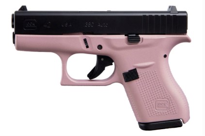 Glock 42 Apollo Custom Cerakote Pink Frame 380 ACP Pistol, ACG-00849 ...