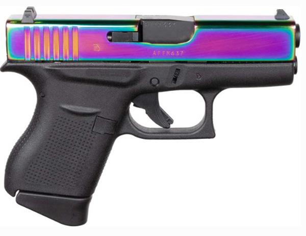 Glock 43 Rainbow Slide 9mm Pistol, DAV-12465, DAV12465