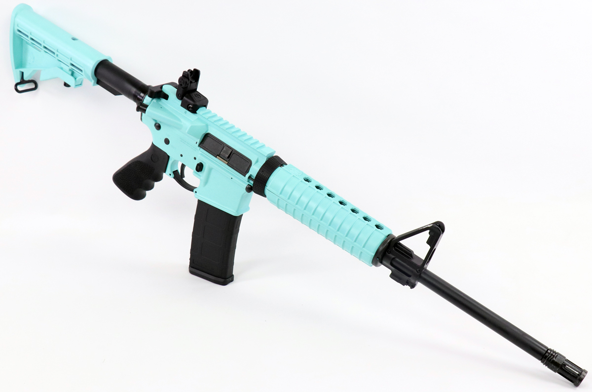 Ruger AR-556 AR-15 5.56/223 Rifle Turquoise, 8517