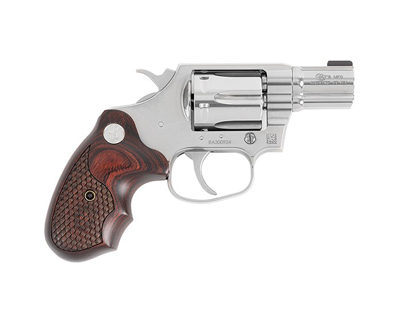 Colt Cobra 38 Special +P Bright Stainless Revolver with Snake Scale ...