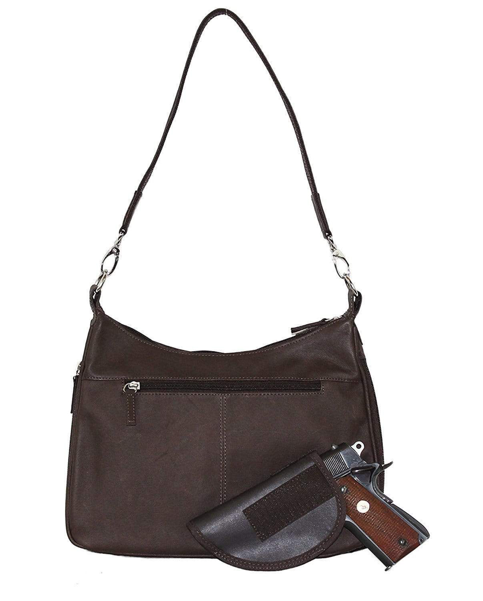 Gun Tote\'N Mama Hobo Handbag Purse, Brown, GTM-70/BRN