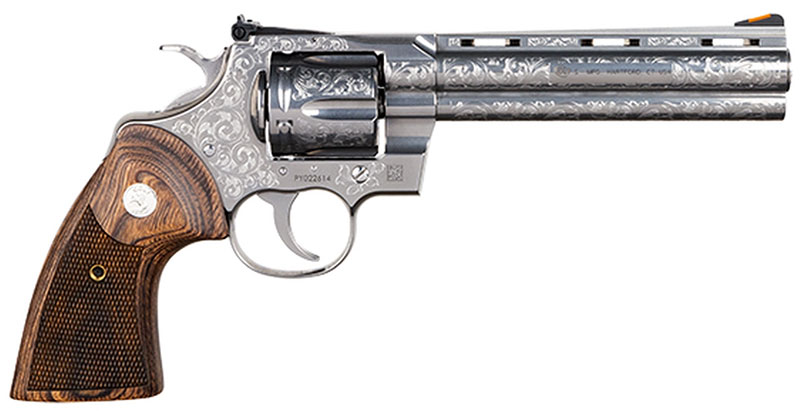 Colt Python Engraved 357 Mag Revolver 6" Barrel