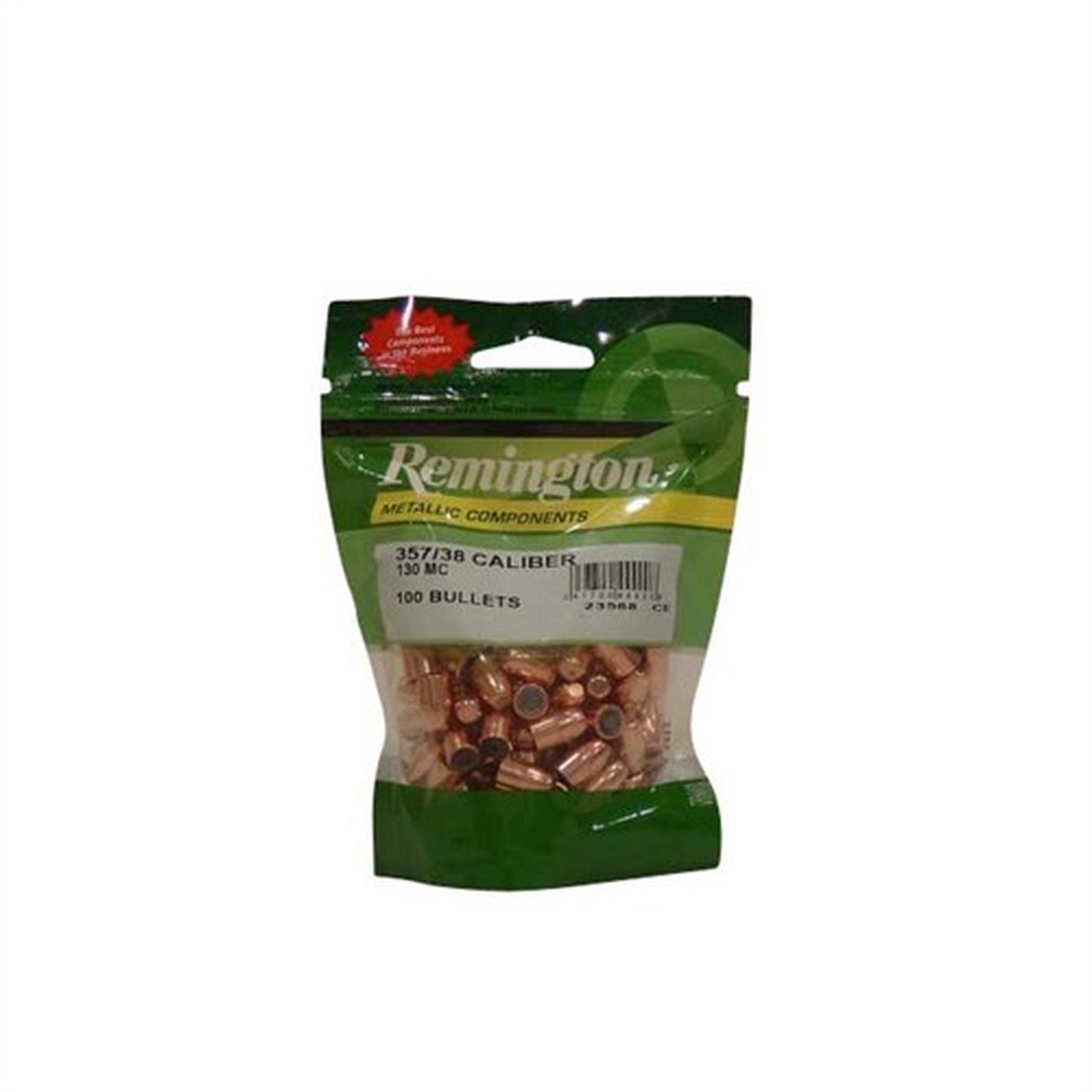 Remington 38/357 130 Grain 357 Diameter FMJ Bullets 100 Count, 23568SO ...